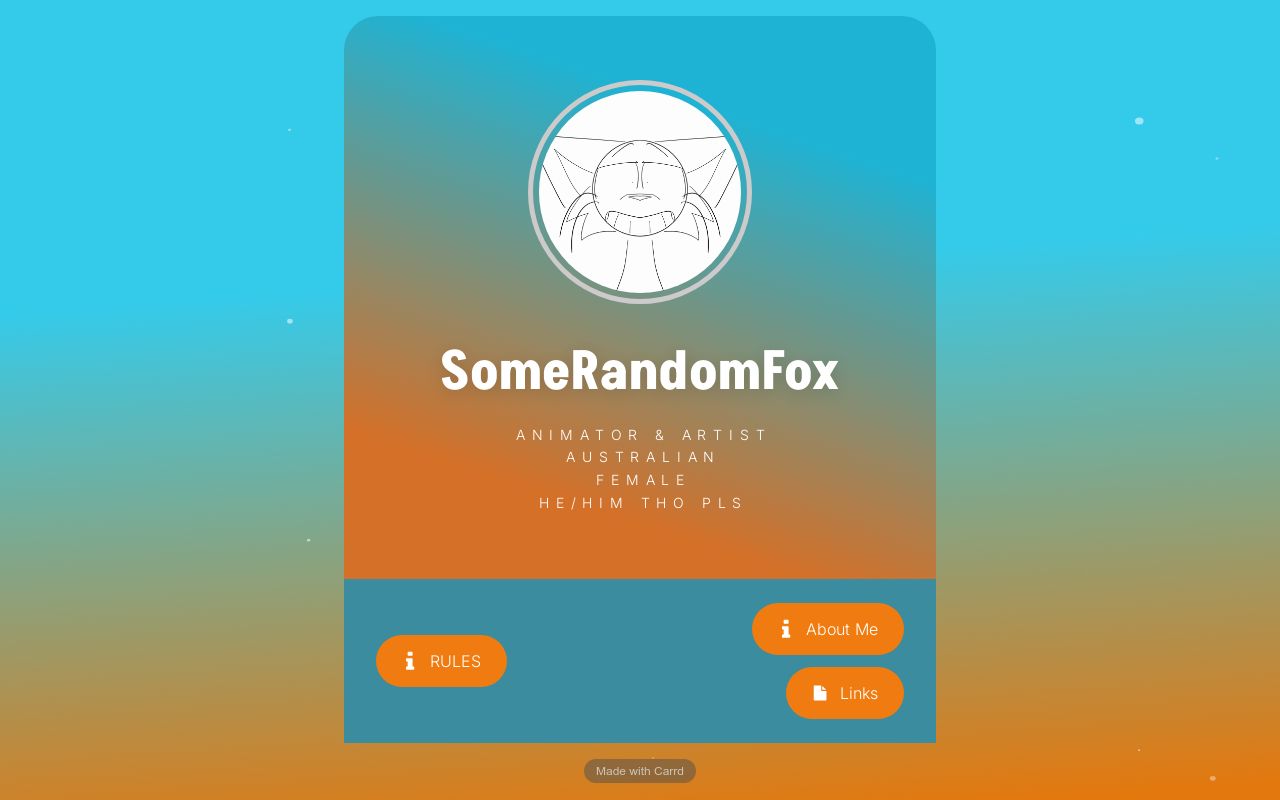 SomeRandomFox’s Carrd!!!